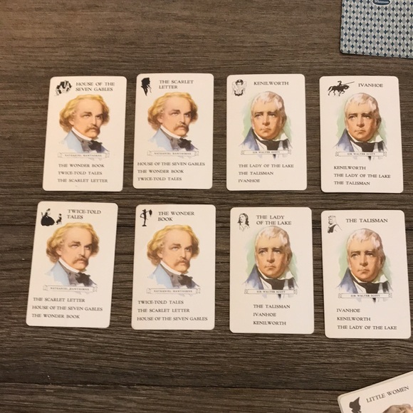 Whitman | Games | Vintage 95s Whitman Authors Comple With Original Box ...